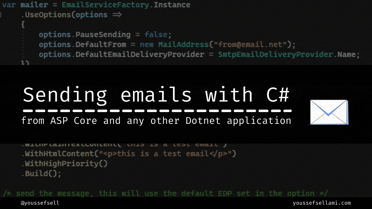 How To Send Emails With C The Right Way Youssef Sellami